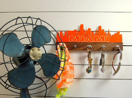 Miami Skyline Key Holder - Pinecone Home