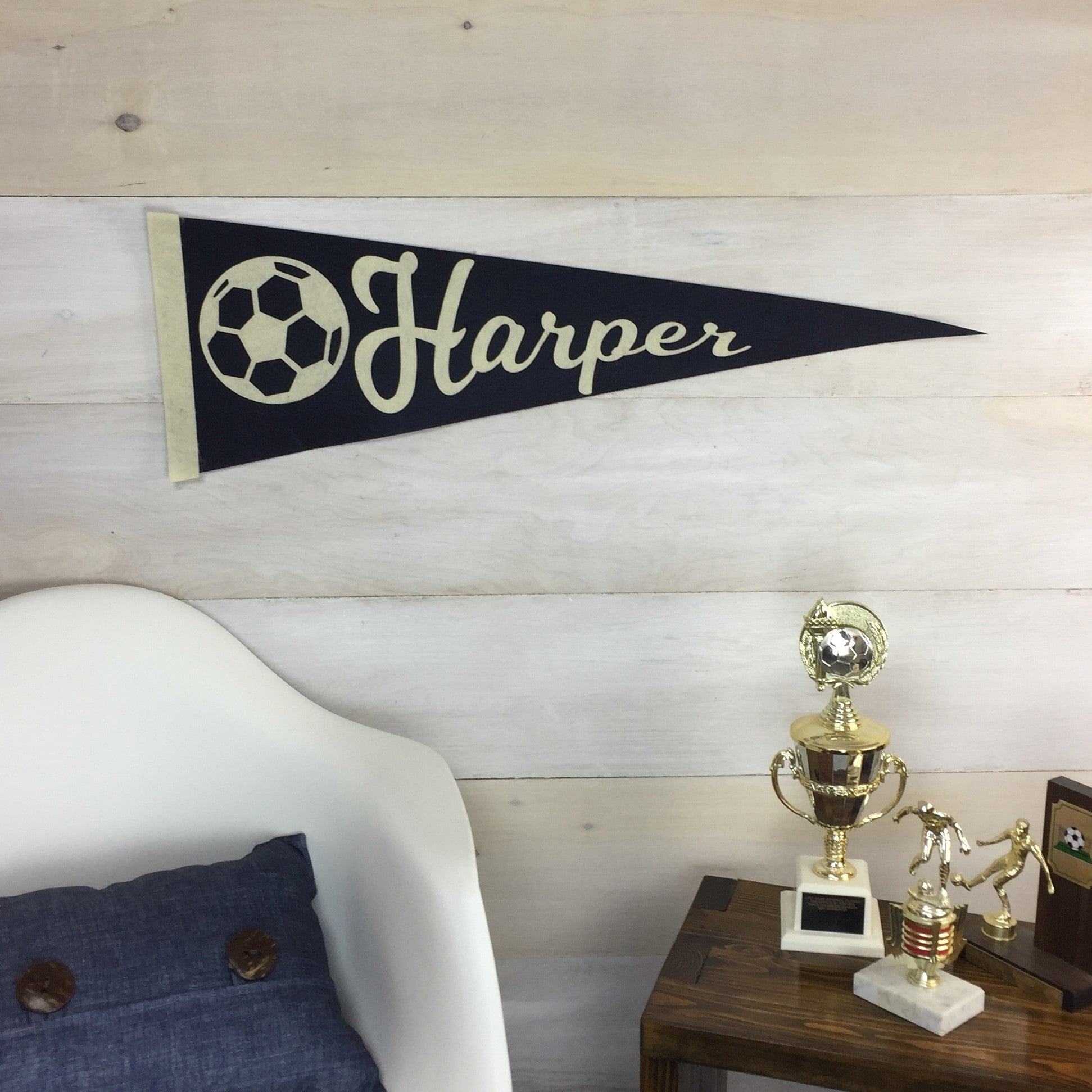Personalized Felt Sports Pennant - Pinecone Home