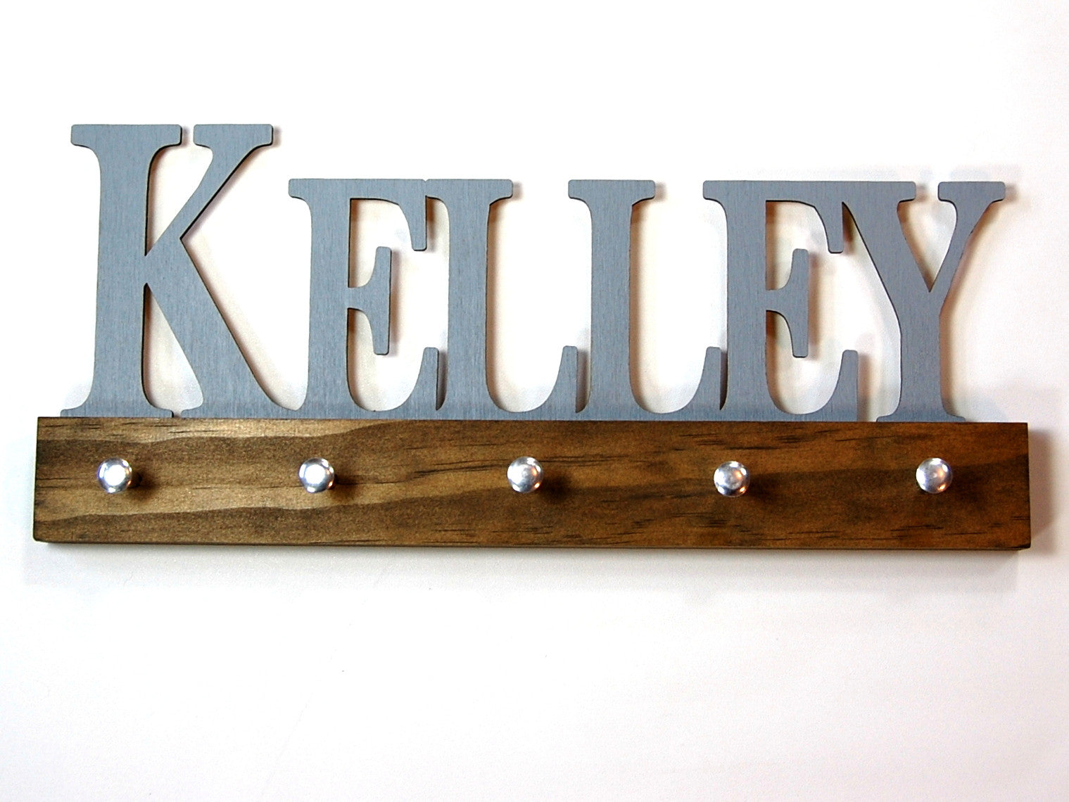 Personalized Name Key Holder Traditional Block Small Caps - Pinecone Home