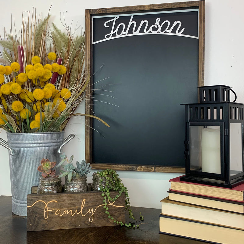 Personalized Large Chalkboard - Pinecone Home