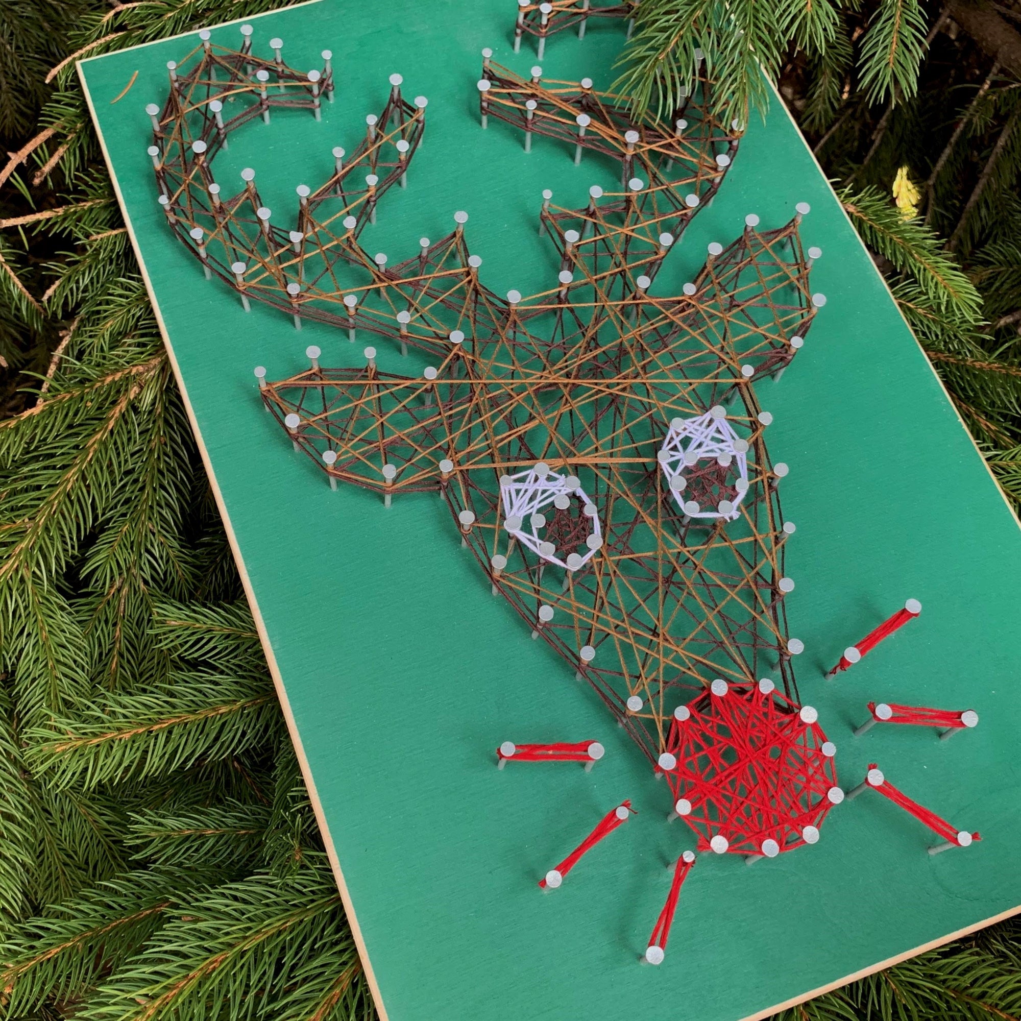 Rudolph String Art Kit - Pinecone Home
