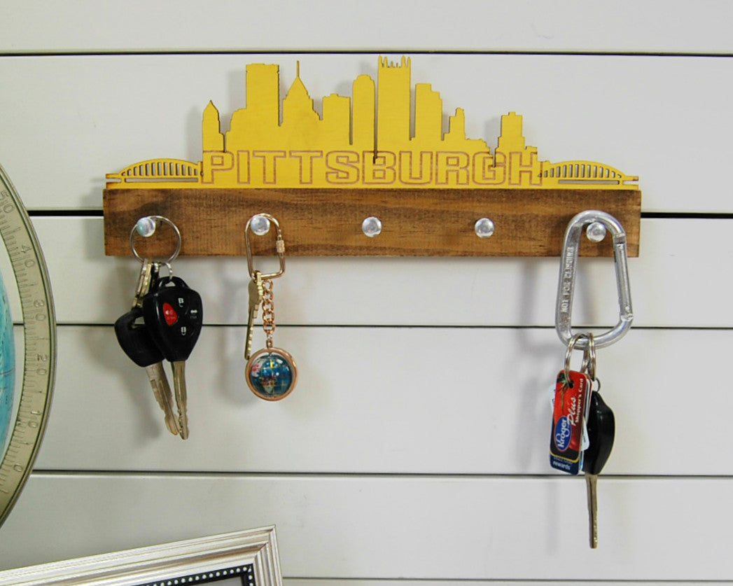 Pittsburgh Skyline Key Holder - Pinecone Home